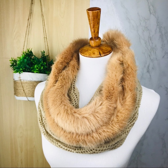 Surell | Accessories | Surell Faux Fur Crochet Scarf | Poshmark